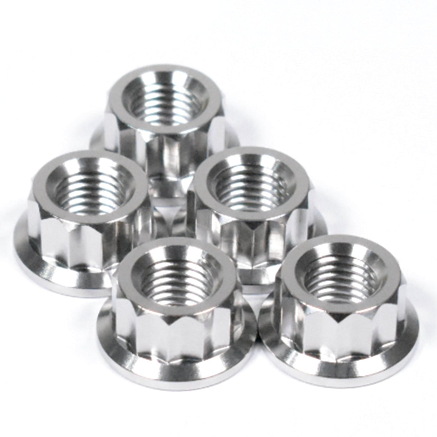 M10x1.25 (20mm OD) Titanium 12-Point Rear Sprocket Nuts | RSR Moto