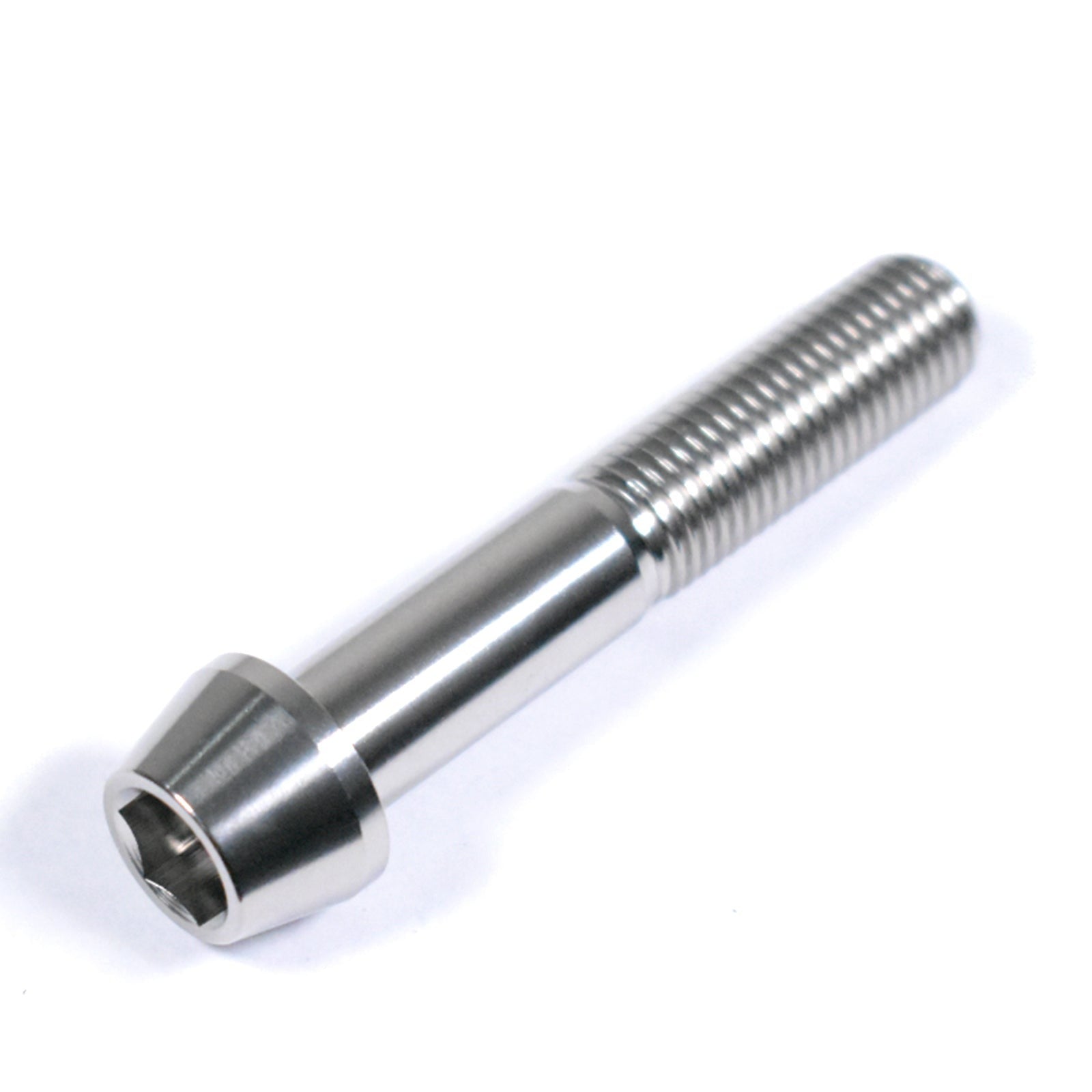 M10 Titanium Taper Head Bolt M10x1.25x60 - RSR Moto